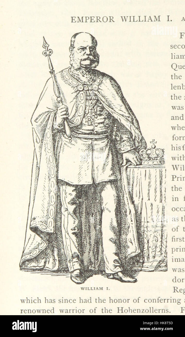 An image from 'History of the German Emperors', featuring a page from ...