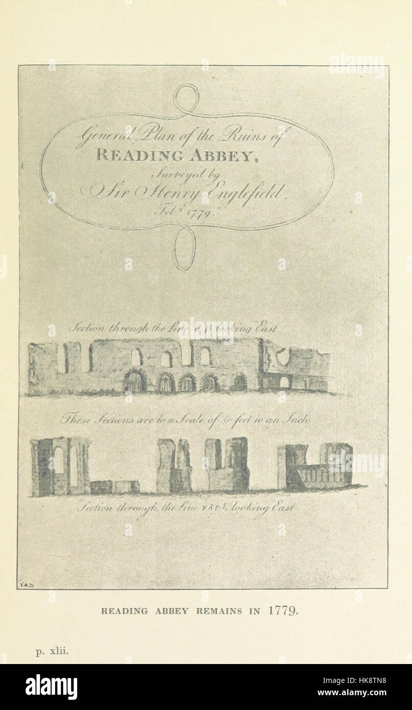 An image from 'Stephen: A Legend of Reading Abbey', showcasing key ...