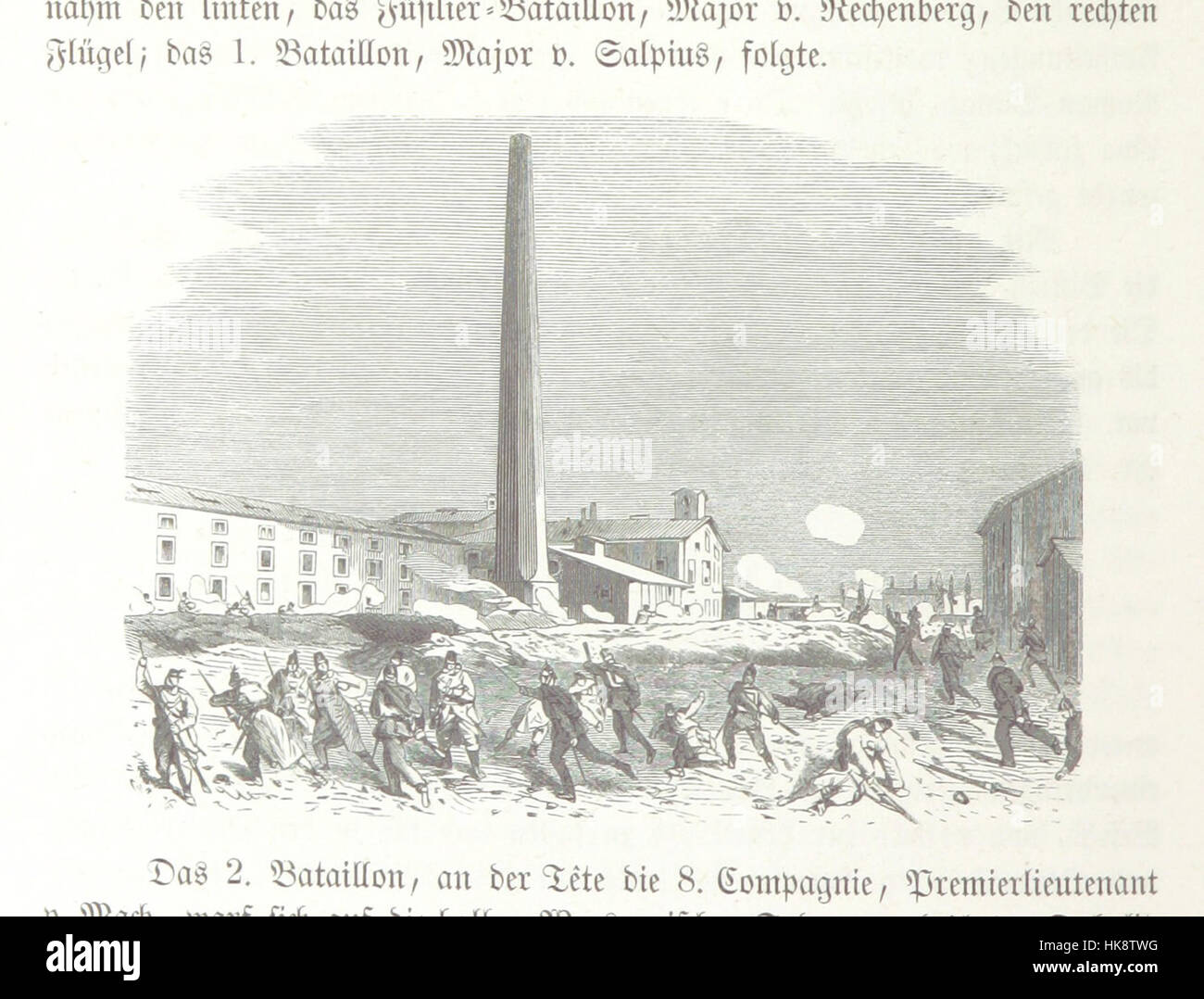 Image from 'Der deutsche Krieg von 1866', depicting the events of the ...