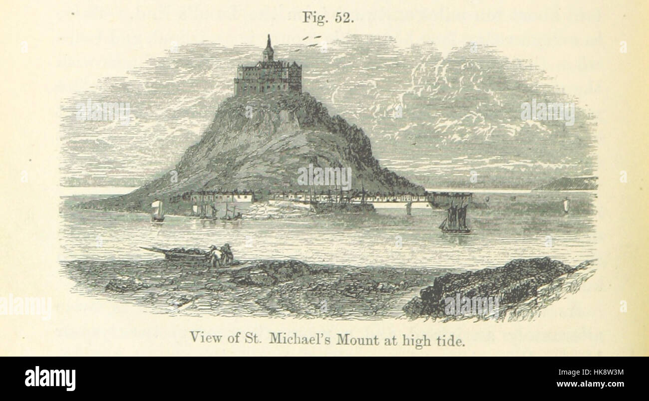 Illustration from 'Principles of Geology,' focusing on the geological ...
