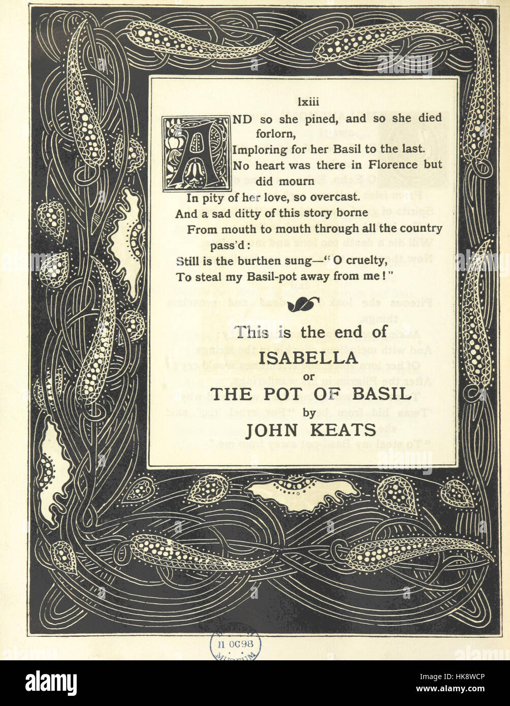 Image from page 58 of 'Isabella, or The Pot of Basil', an illustrated ...