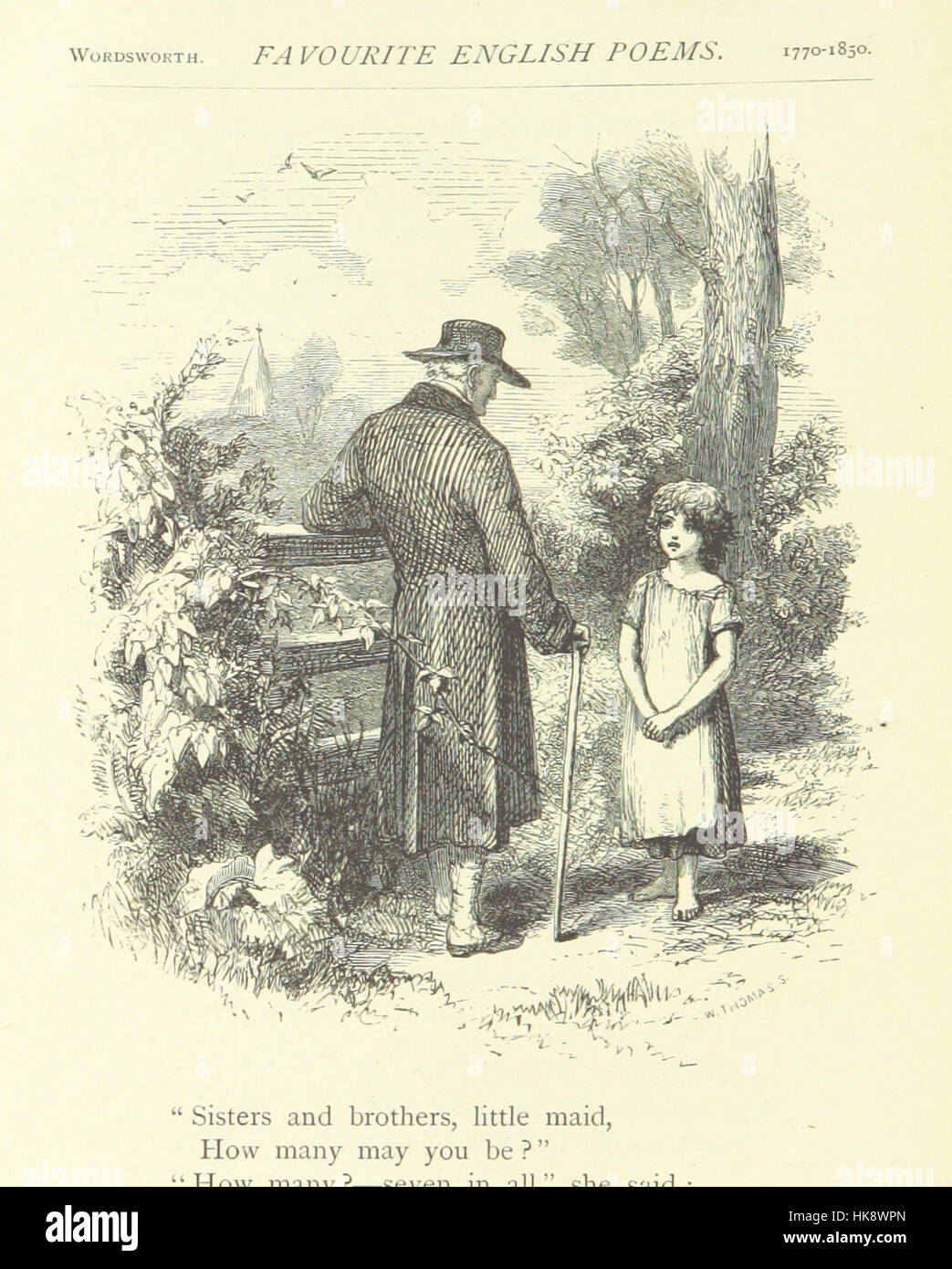 An image from 'Favourite English poems and poets', featuring well-known ...