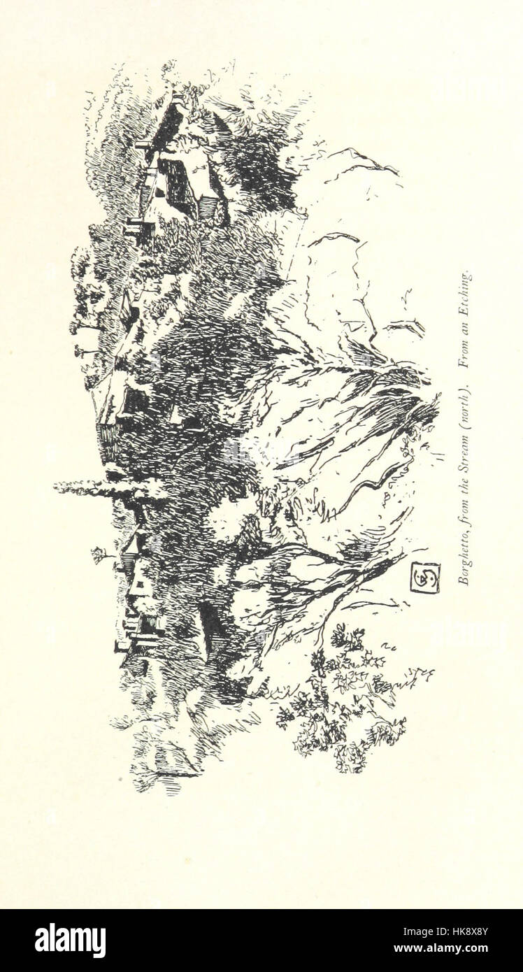 An illustration from 'Rock Villages of the Riviera', showcasing the ...