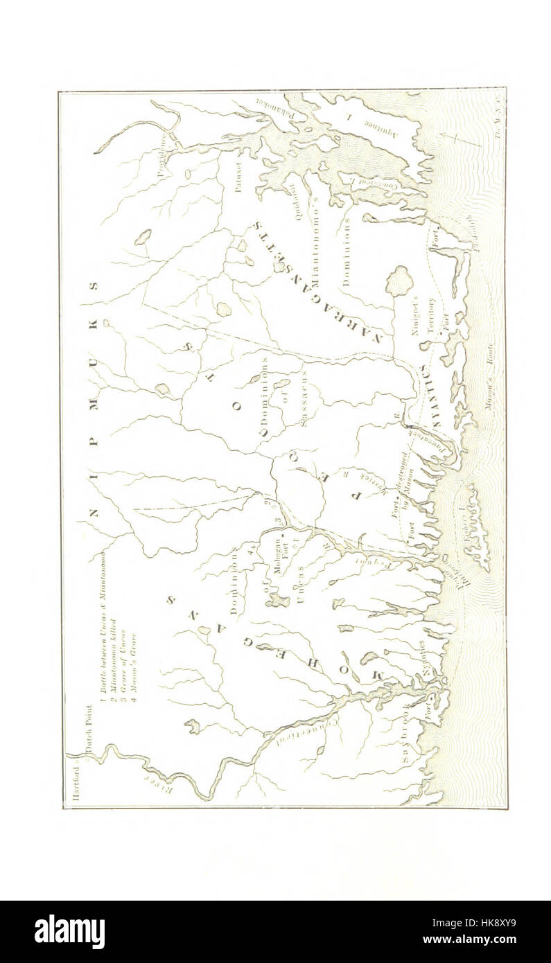 Image from 'History of the Pequot War,' documenting the early colonial ...