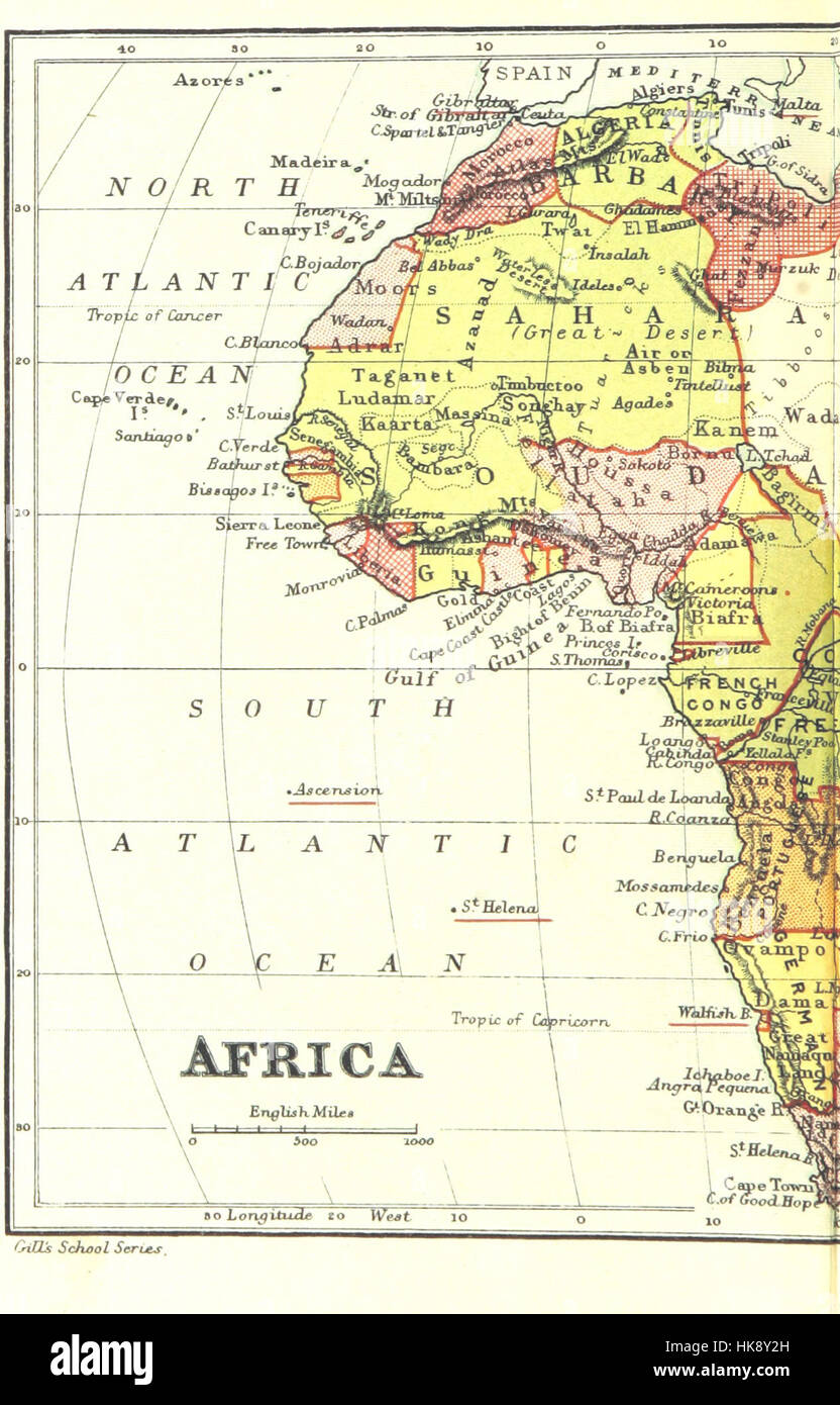 Image taken from page 6 of 'The Geography of Africa', illustrating the ...
