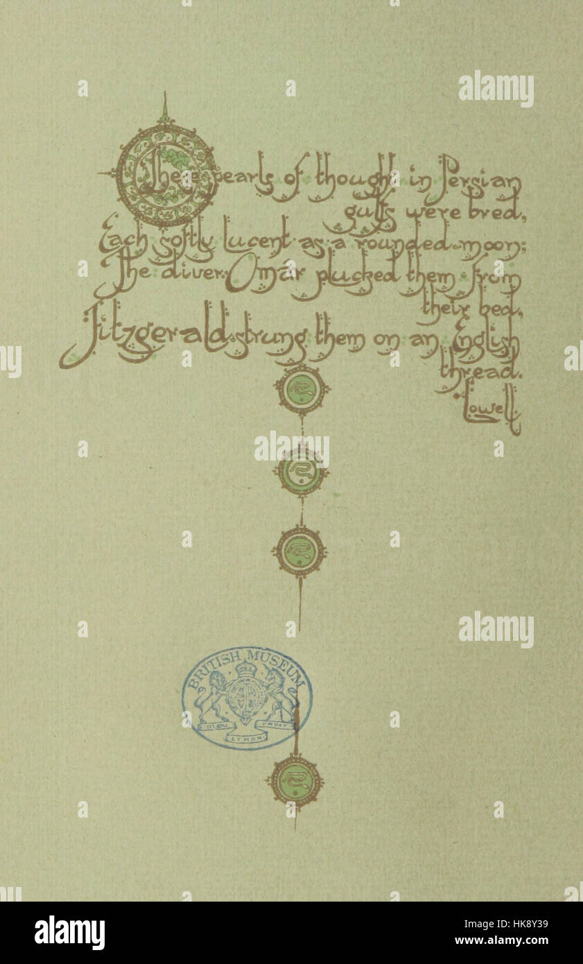 An illustration from 'Rubaïiyaït of Omar Khayyam', showcasing ...