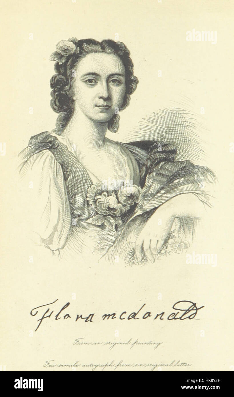An illustration from 'The Autobiography of Flora M'Donald', showing a ...