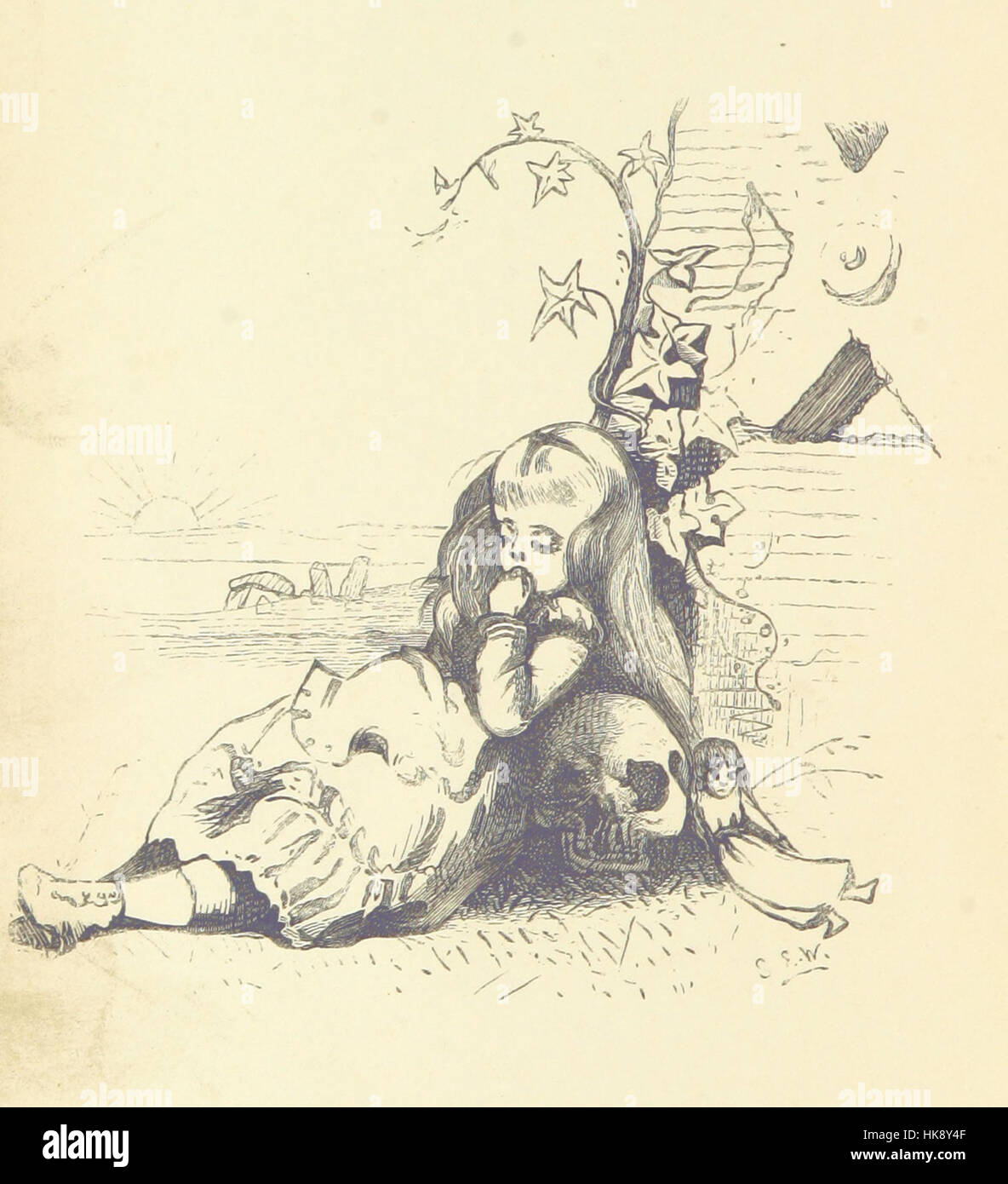 An illustration from the book 'The Childhood of the World', depicting ...