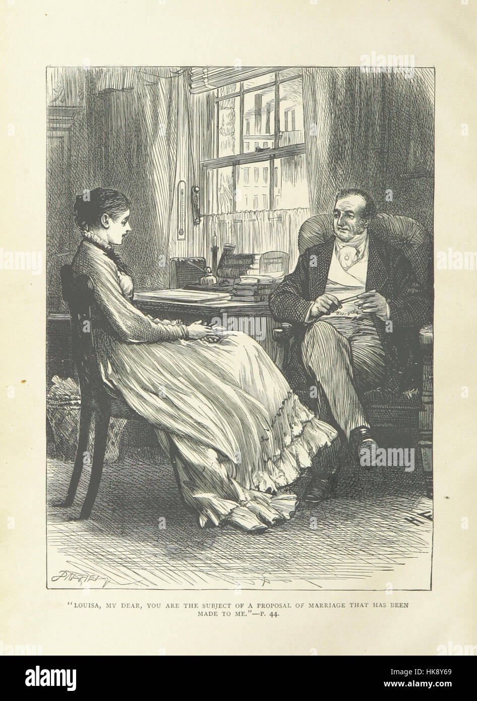 Illustration from 'The Works of Charles Dickens', showing a scene from ...