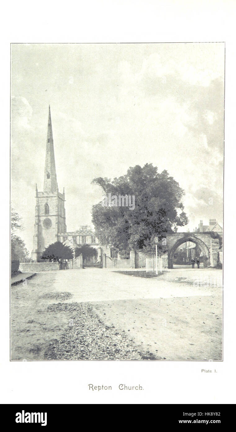 Illustration from 'Repton: Village, Abbey, Church, Priory, and School ...