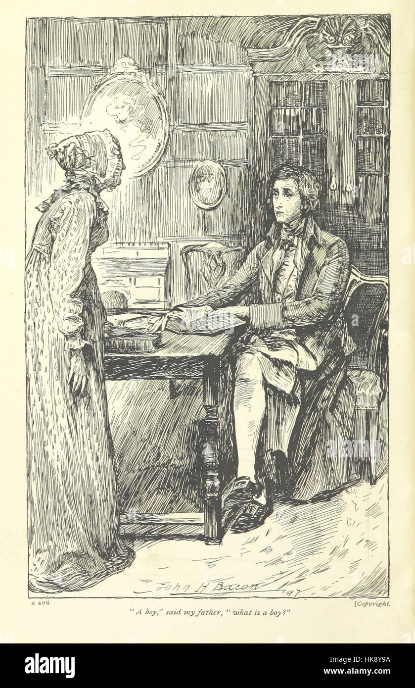 Illustration from 'The Caxtons', a work by Edward Bulwer-Lytton ...