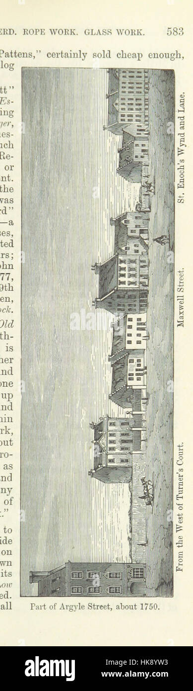 Image from 'Glasghu Facies', presenting a view of the city of Glasgow ...
