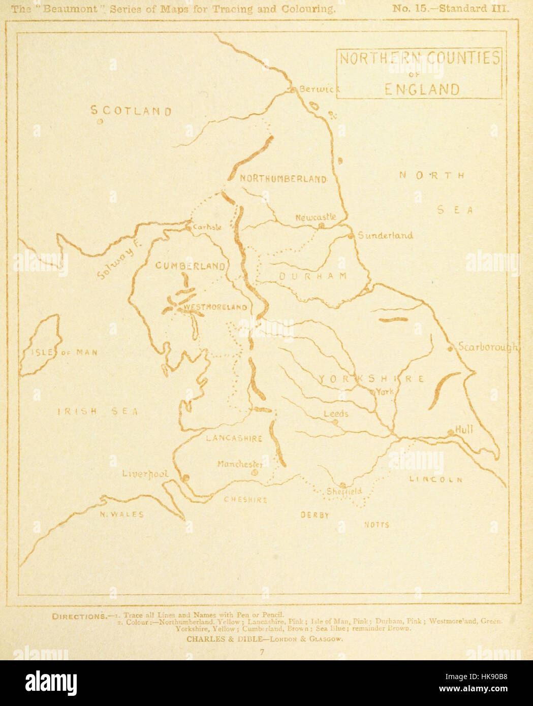 Image showing a page from 'The Beaumont Geography and Map Tracing Book ...