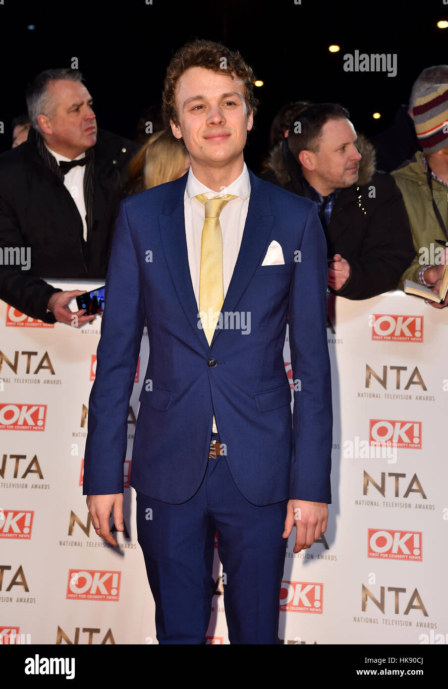 Ted Reilly attending the National Television Awards 2017 at the O2 ...