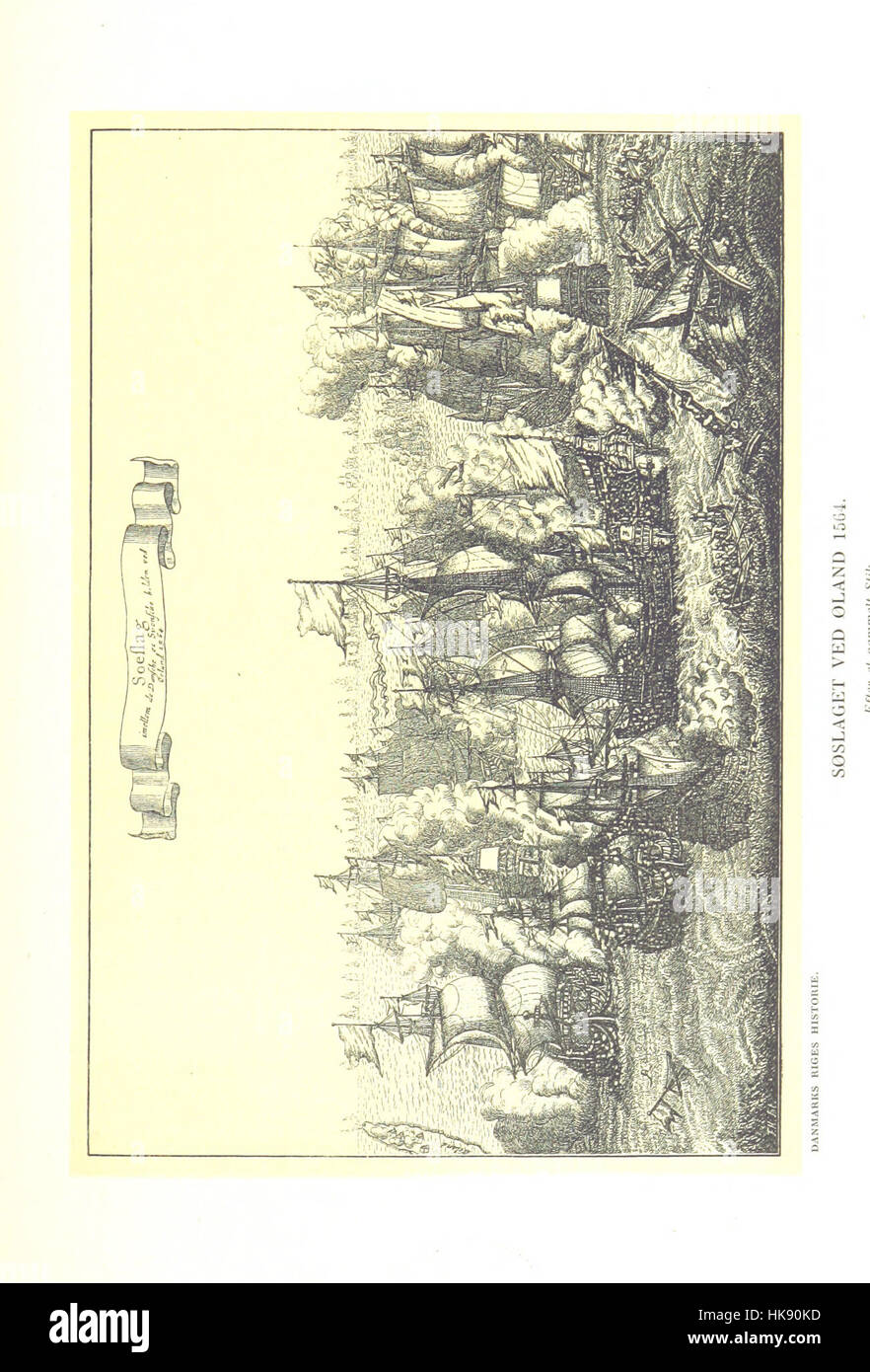 An illustration from 'Danmarks Riges Historie,' depicting a historical scene related to Denmark ...