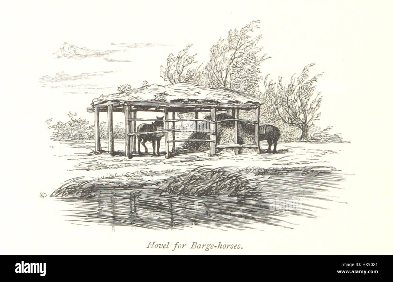 An image from 'Life on the Upper Thames', depicting the natural scenery ...