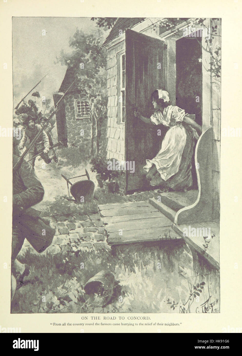 Illustration from 'The Century Book of the American Revolution ...