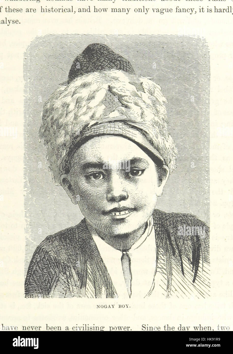 An illustration from 'The Races of Mankind', depicting various human ...