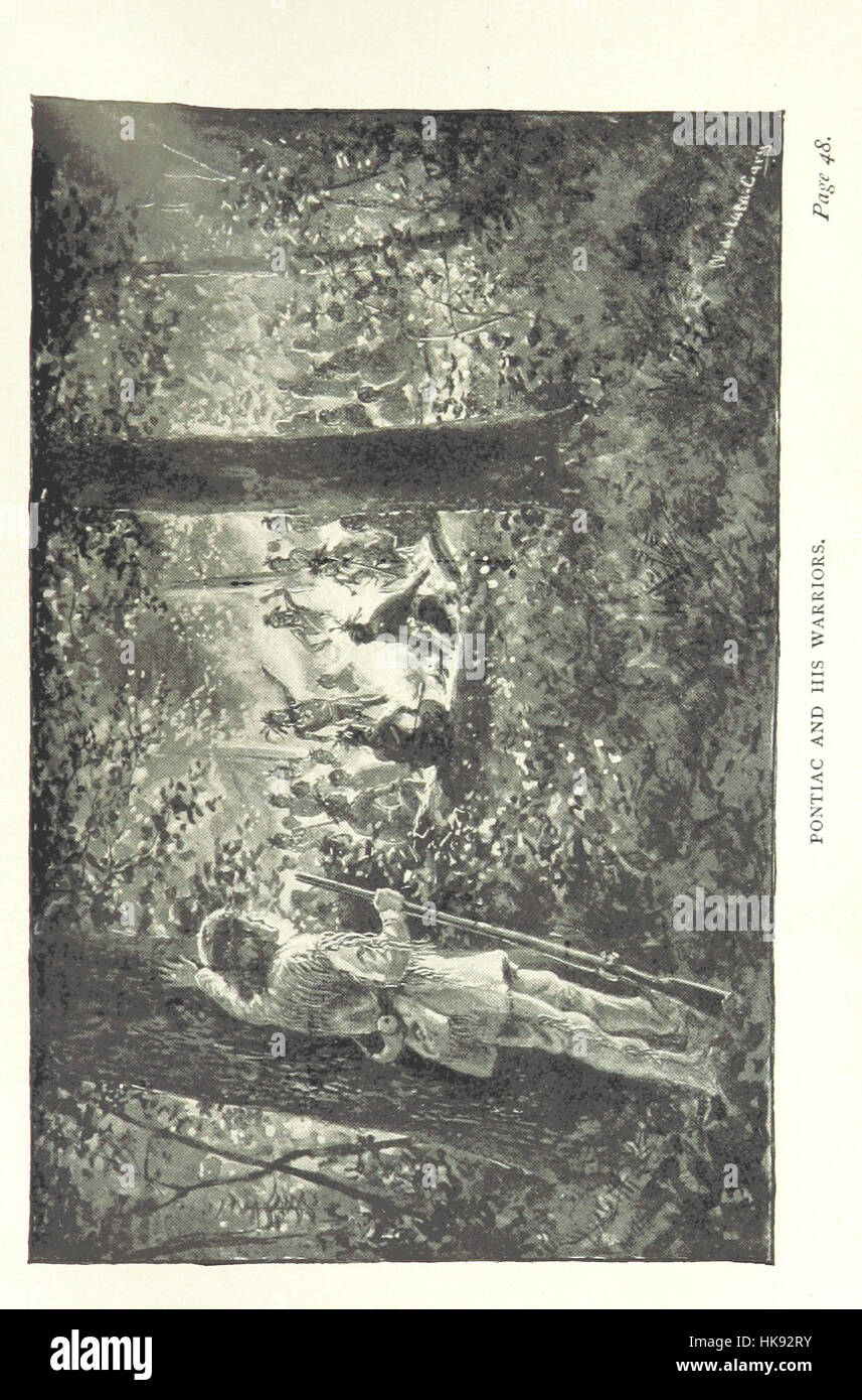 Illustration from 'Pontiac, Chief of the Ottawas', depicting the Native ...