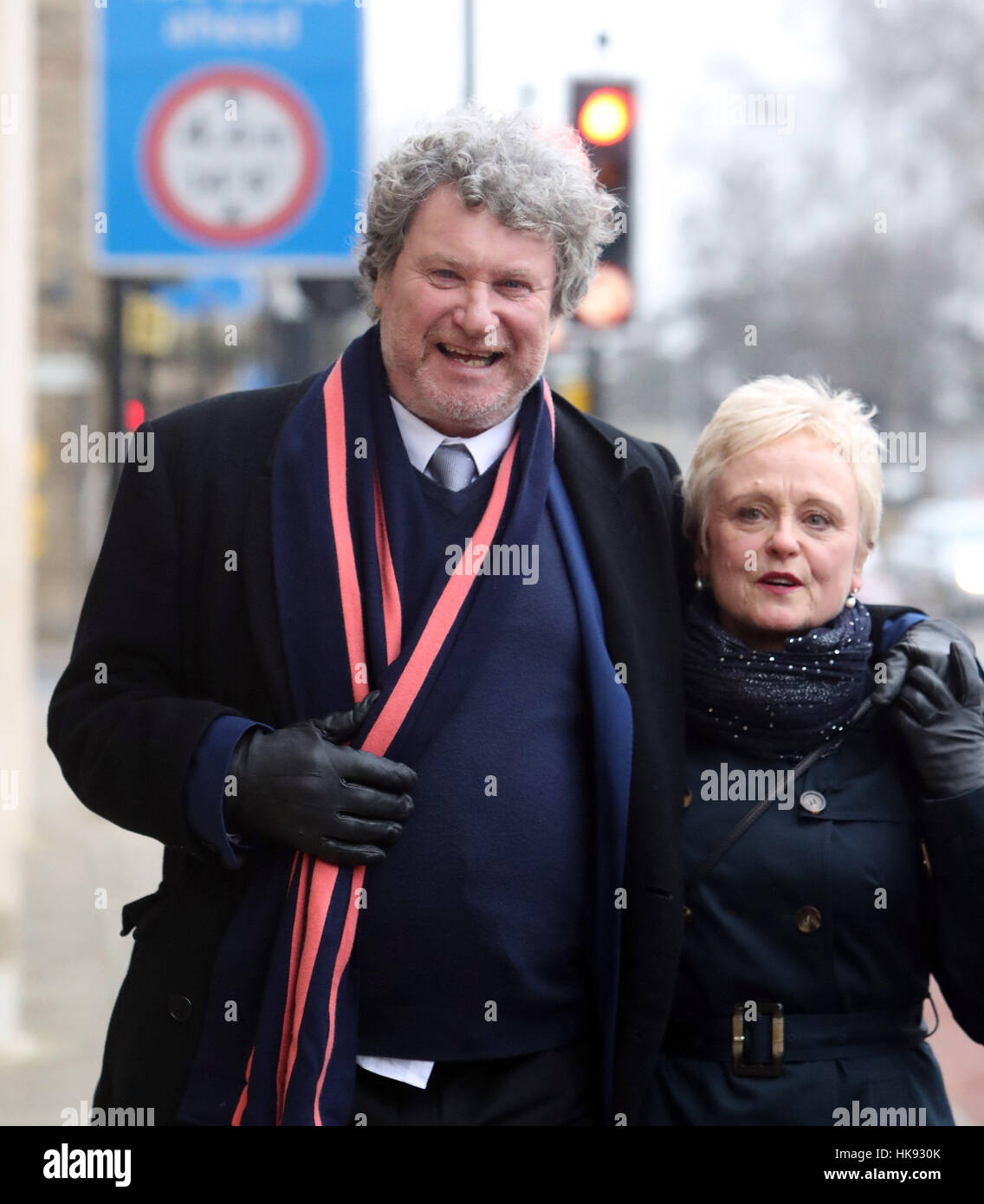 Comedian Rory McGrath, with his wife Nicola, leaving Huntingdon ...