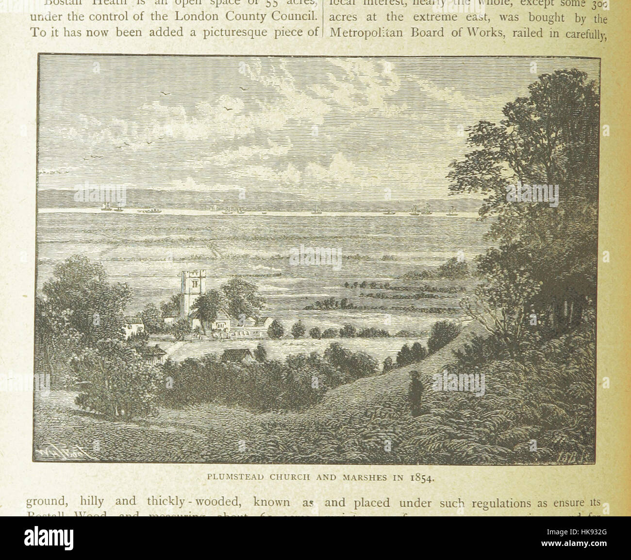 Page from 'Old & New London,' comparing historical and contemporary ...