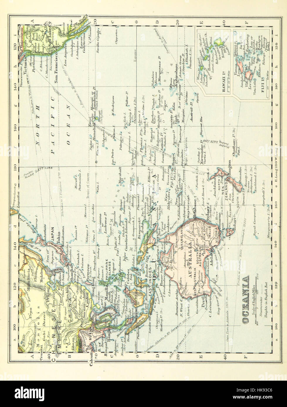 Old pacific island maps hi-res stock photography and images - Alamy