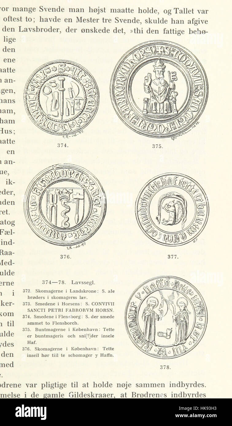 Image taken from page 661 of 'Danmarks Riges Historie', illustrating a historical account of ...