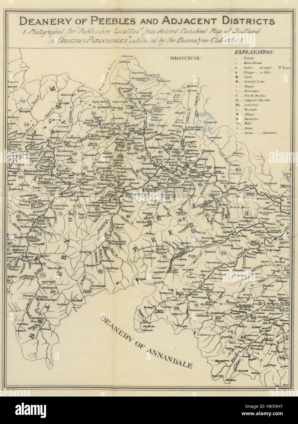 An illustration from 'Historical Notes on Peeblesshire Localities ...