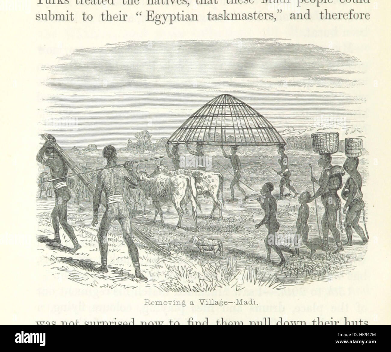 An illustration from the 'Journal of the Discovery of the Source of the ...