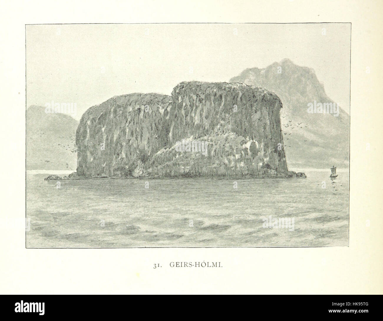 A page from 'A Pilgrimage to the Saga-Steads of Iceland', depicting ...