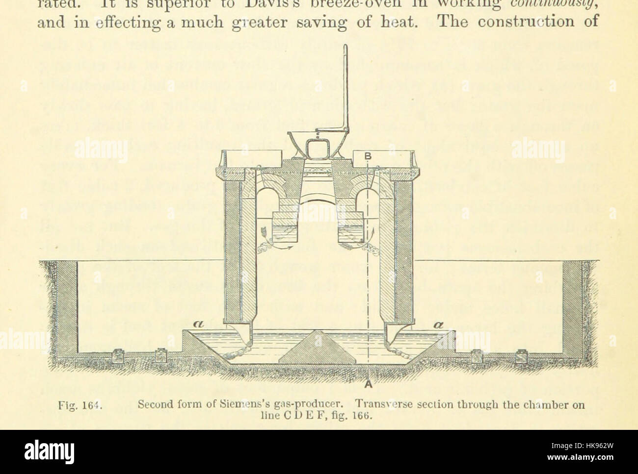 Illustration from 'Metallurgy,' showing the process of extracting ...