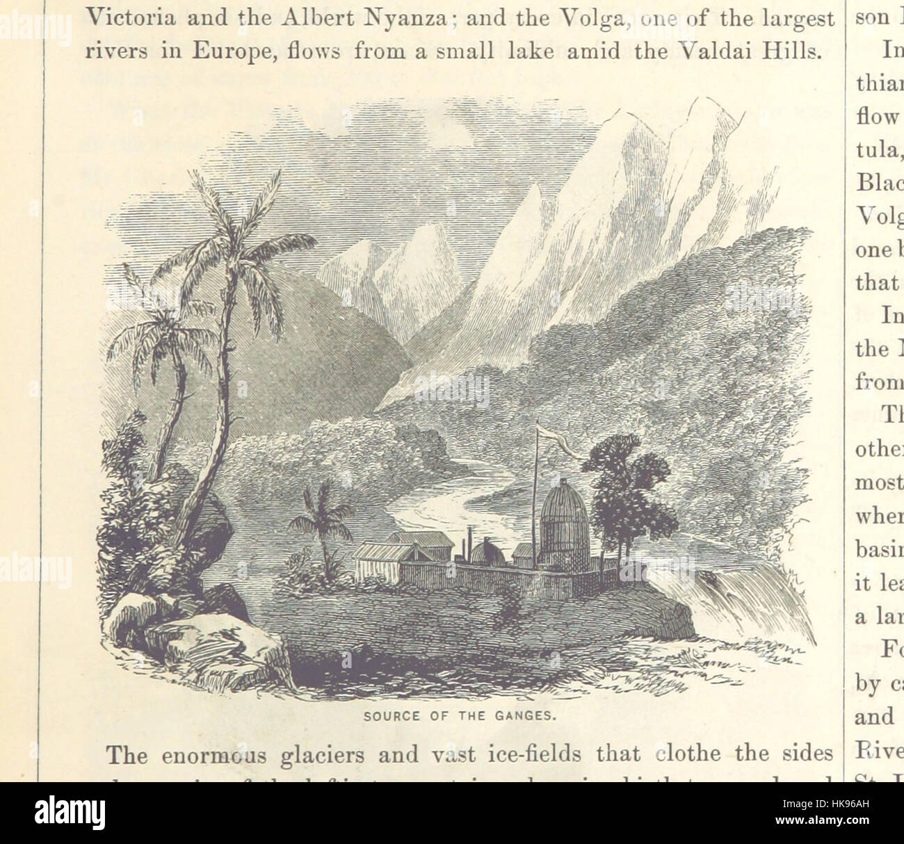 Illustration from 'Elements of Physical Geography', focusing on the ...