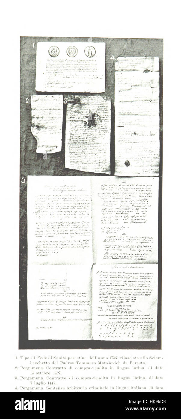 Photograph from 'Storia di Perasto', depicting the historical events in ...