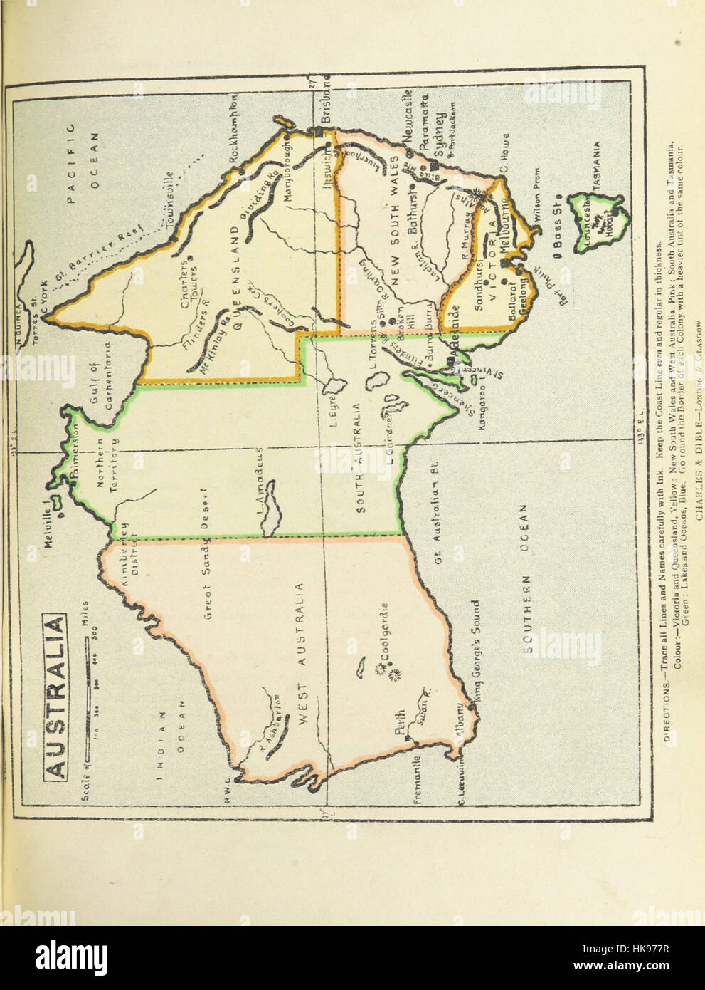 An image from 'How to draw and colour a Map,' a guidebook to map ...