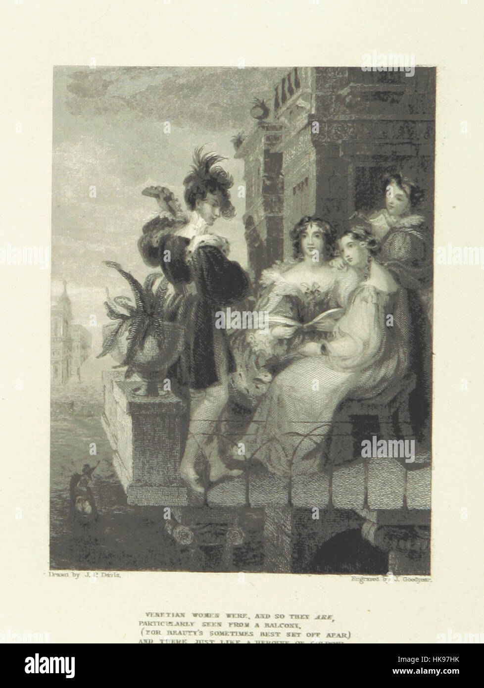 Illustration from 'The Poetical Works of Lord Byron', depicting key ...