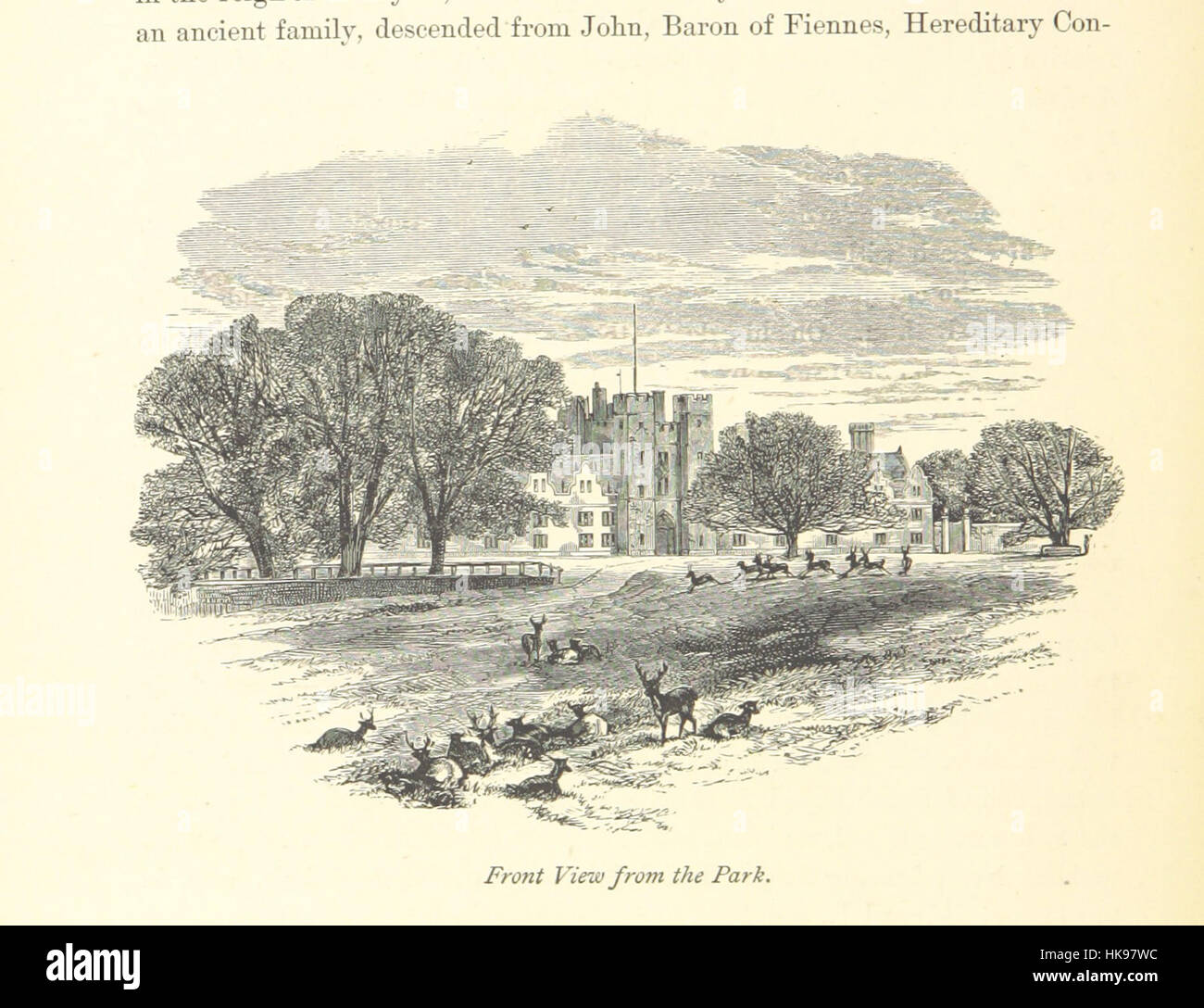 Illustration from 'The Stately Homes of England', showcasing engravings ...