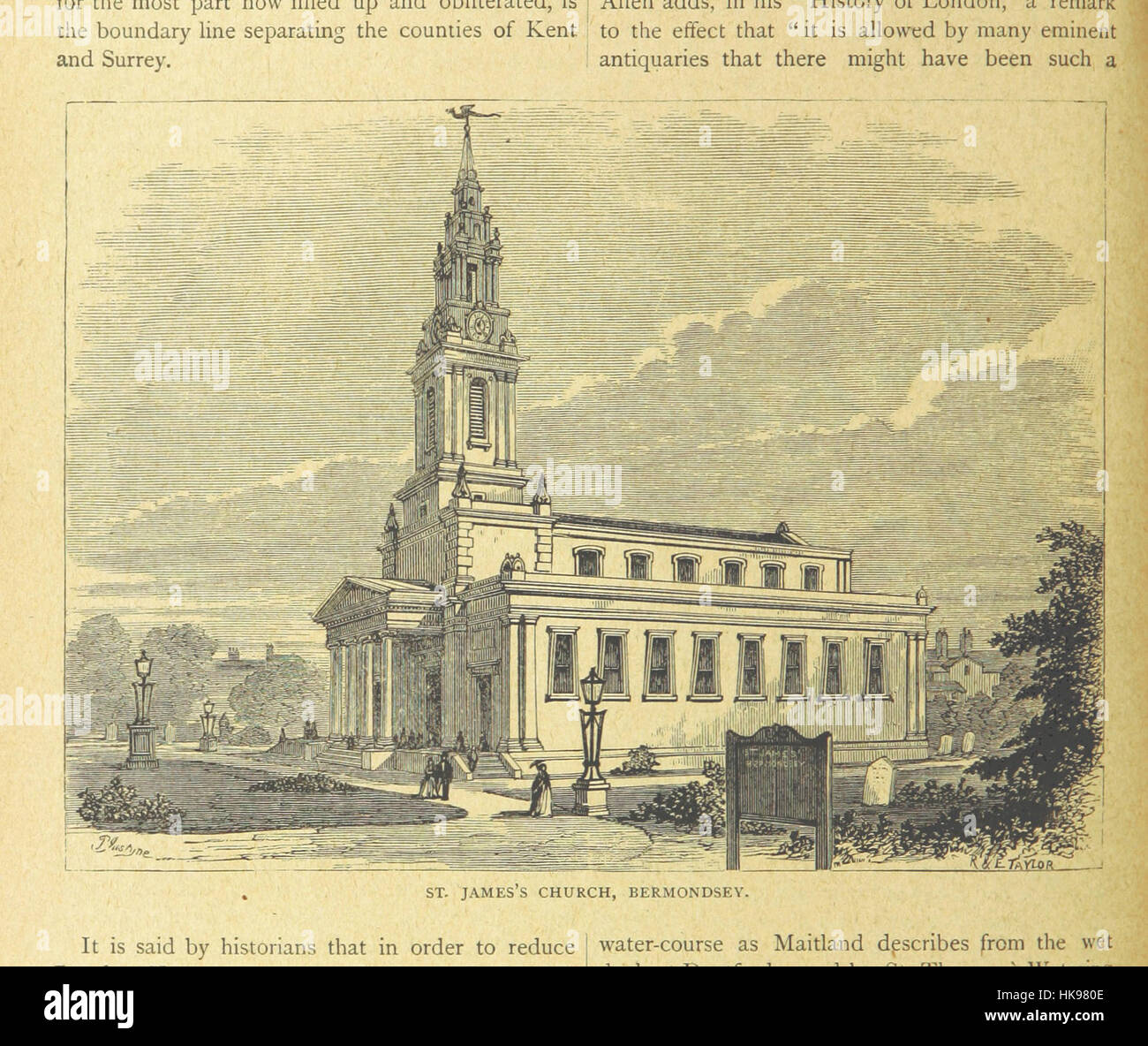 An illustration from 'Old & New London', showing the contrasts between ...