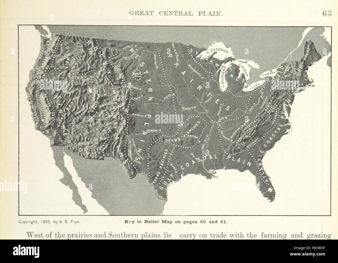 Illustration from 'Elements of Geography,' featuring geographical ...
