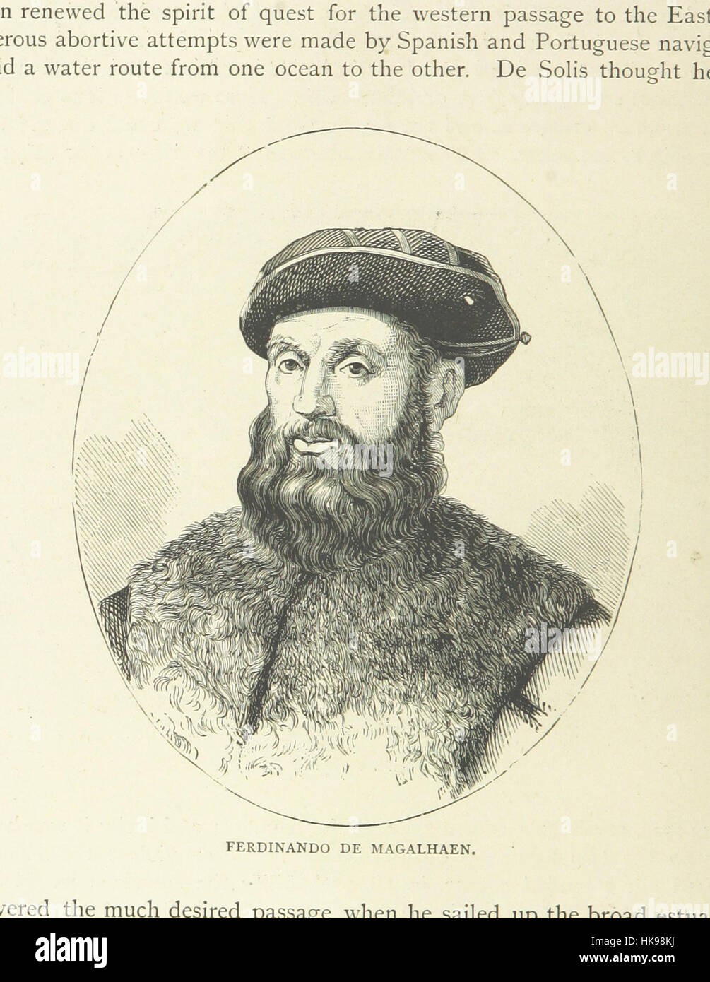 This image from 'Half-Hours with the Early Explorers' depicts scenes ...