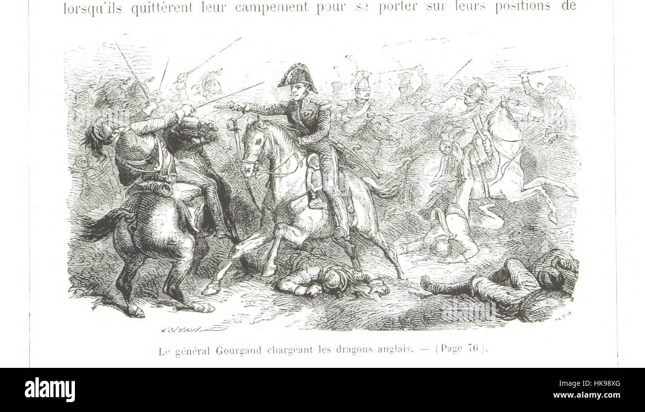 Image depicting a detailed engraving from the historical battle of ...