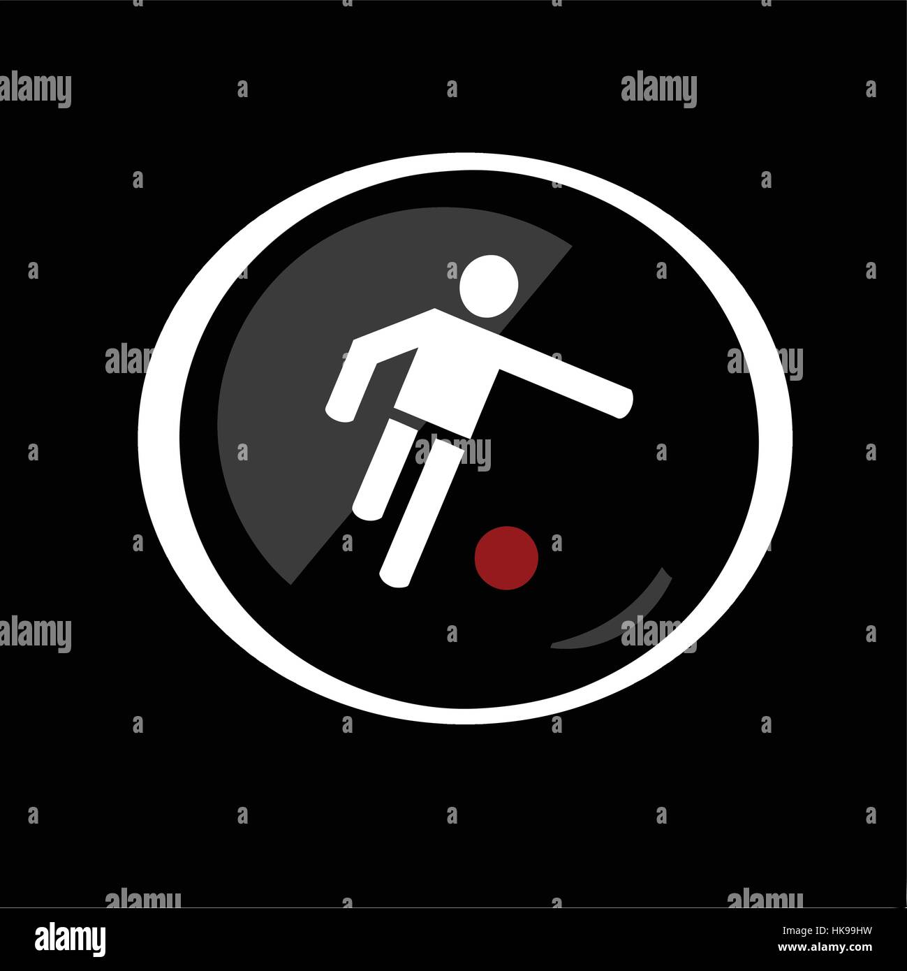 Soccer sport button symbol Stock Vector Image & Art - Alamy