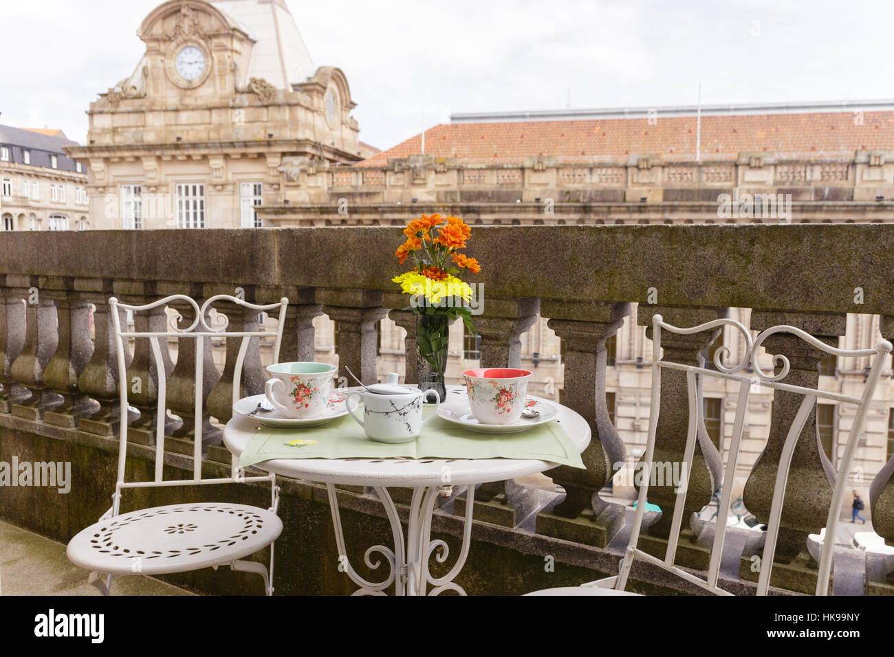 Relaxing Afternoon Tea Stock Photo - Alamy