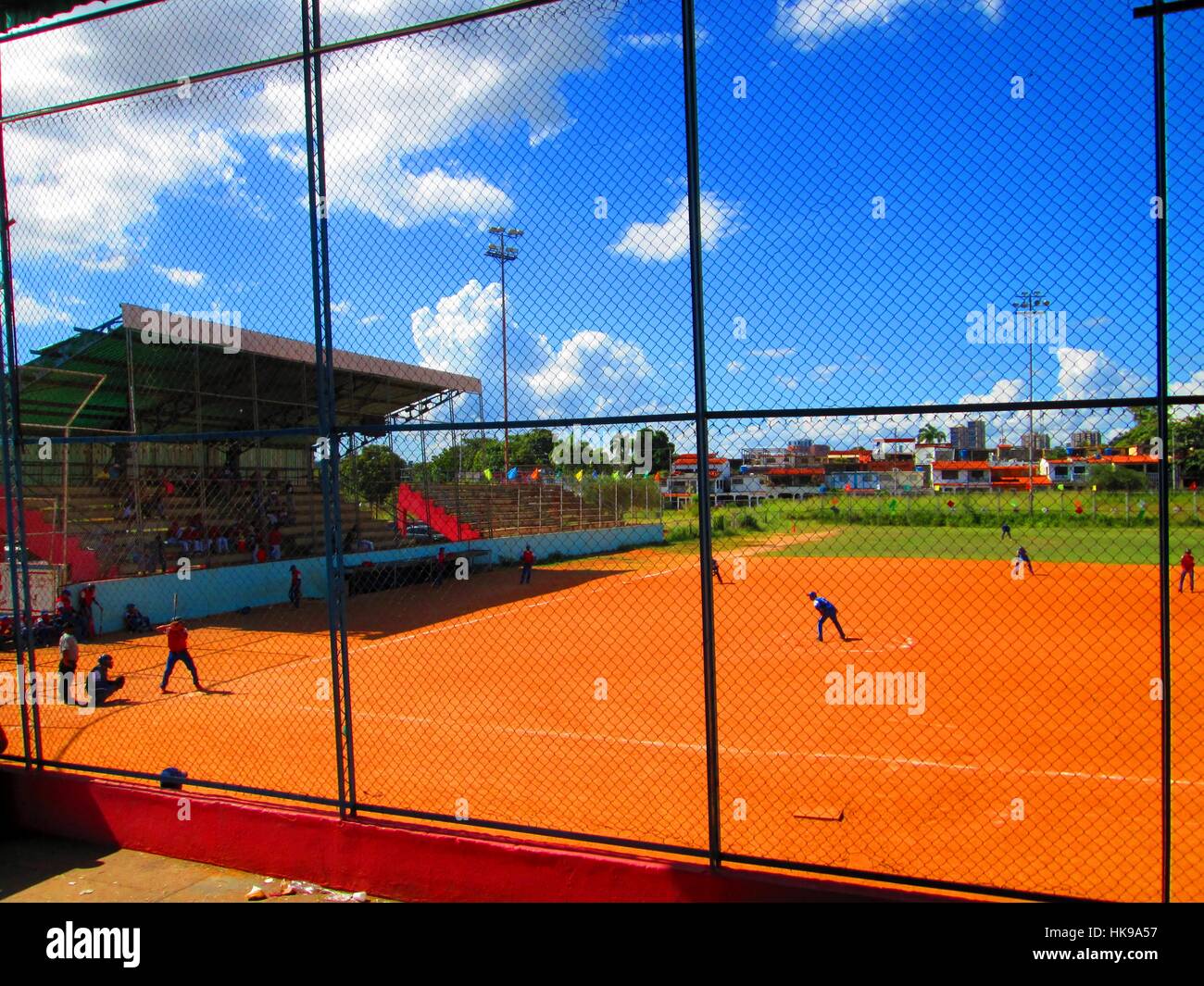 Latin America Baseball, Venezuelan kids play baseball Stock Photo - Alamy