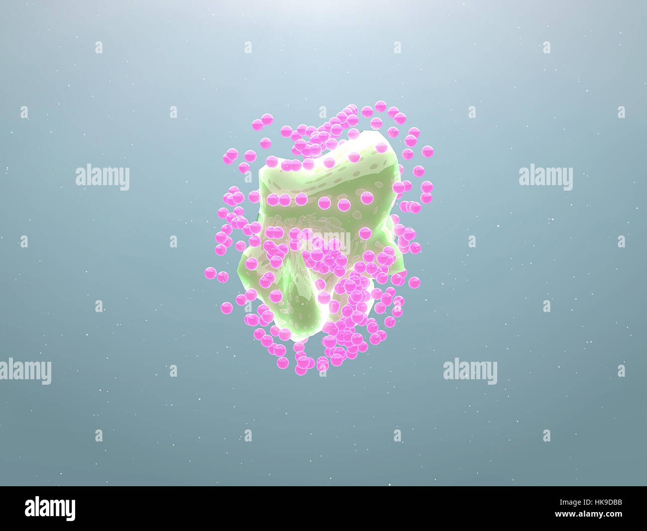 abstract 3d illustration color bacterium in vacuo Stock Photo - Alamy