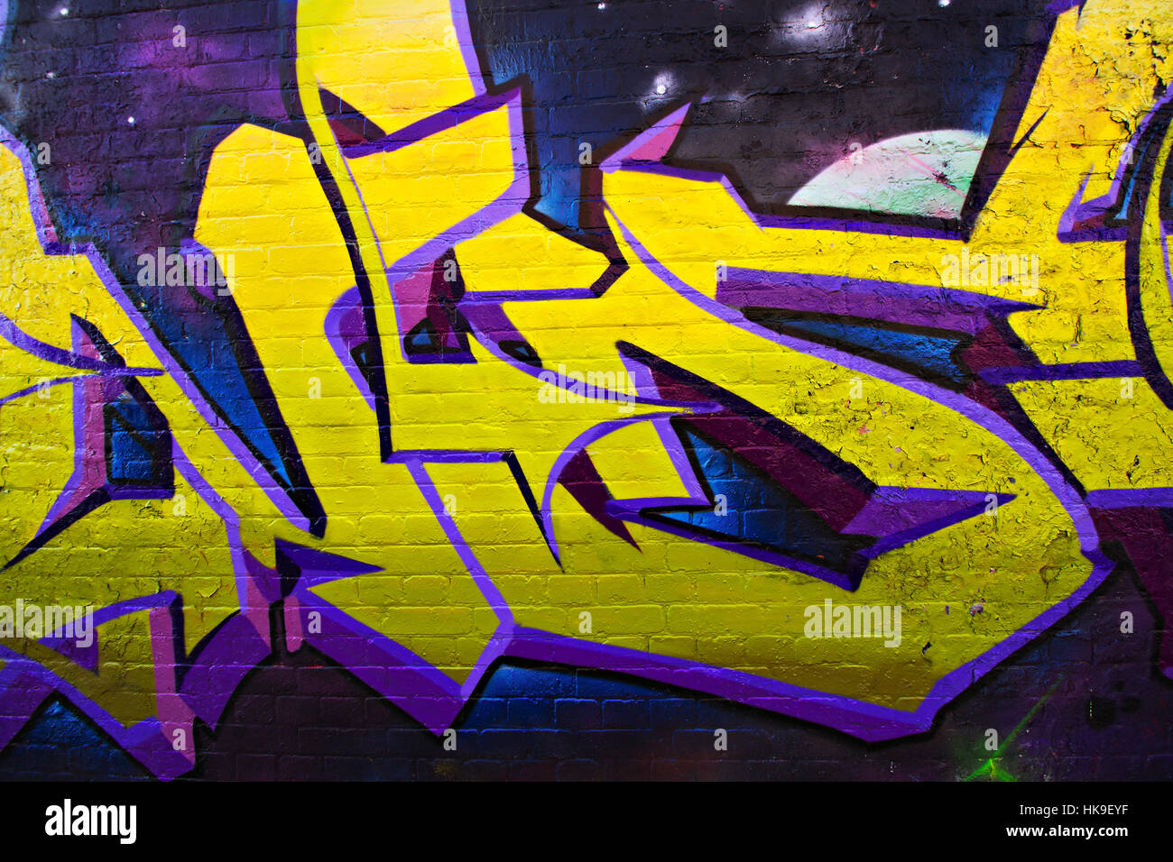 Amazing colorful graffiti in the Baltic Triangle area of Liverpool UK ...