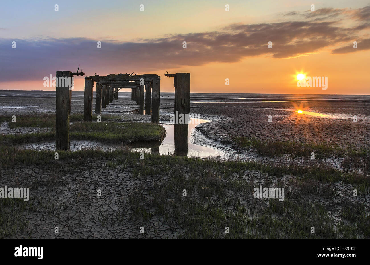 Remains of a jetty still survive next to Wolferton Creek Featuring ...