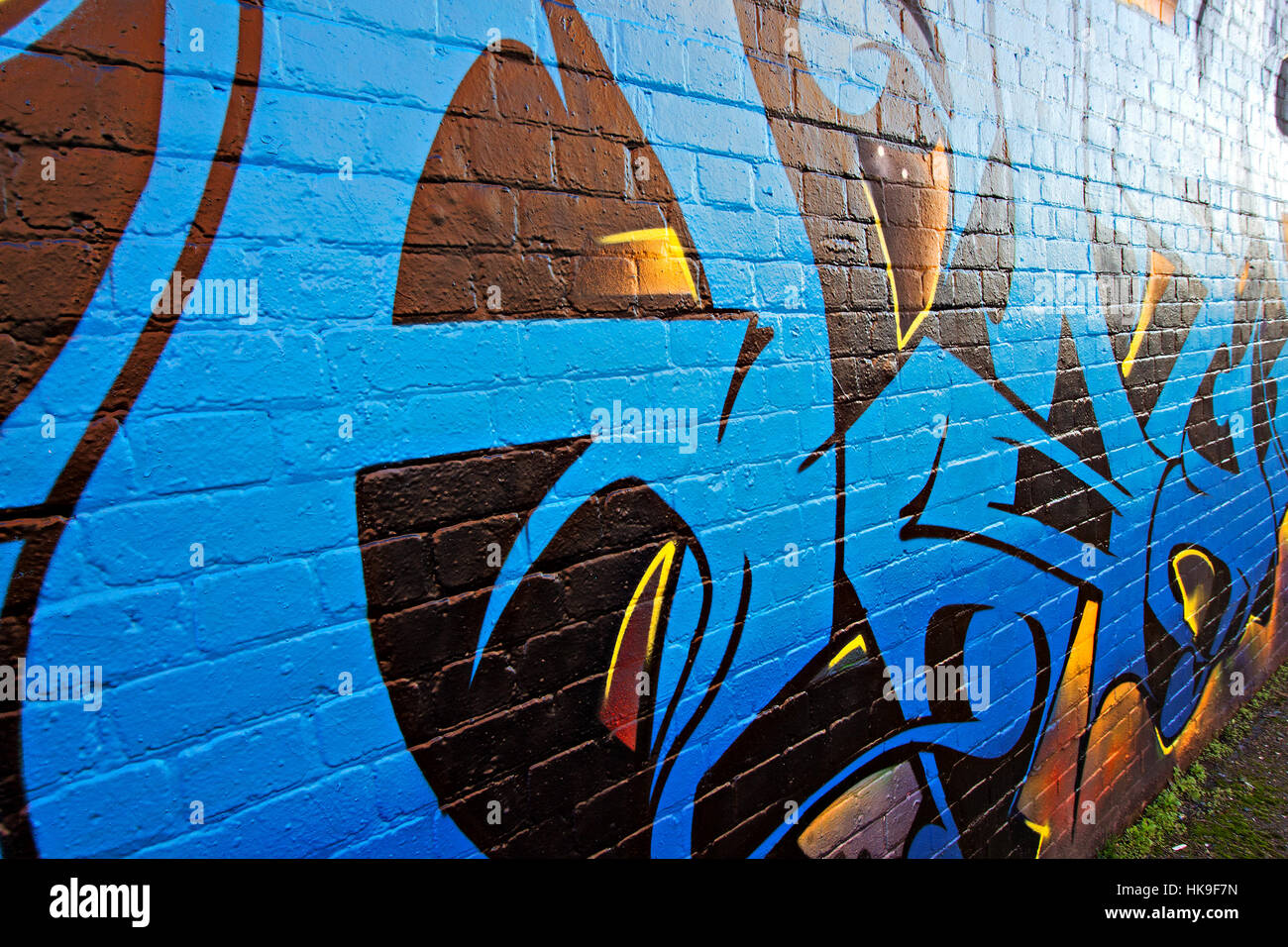 Amazing colorful graffiti in the Baltic Triangle area of Liverpool UK ...