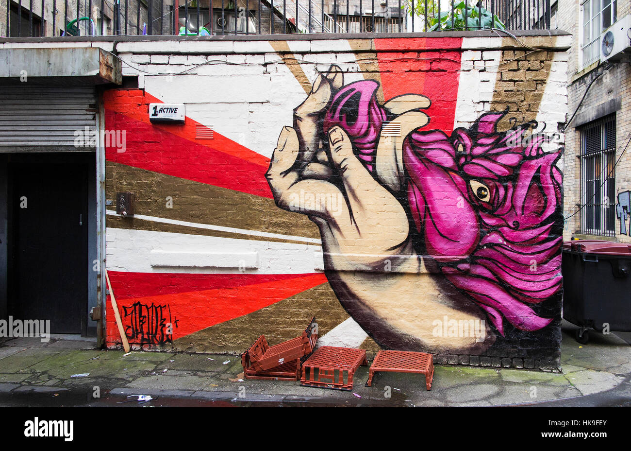 Glasgow merchant city mural hi-res stock photography and images - Alamy