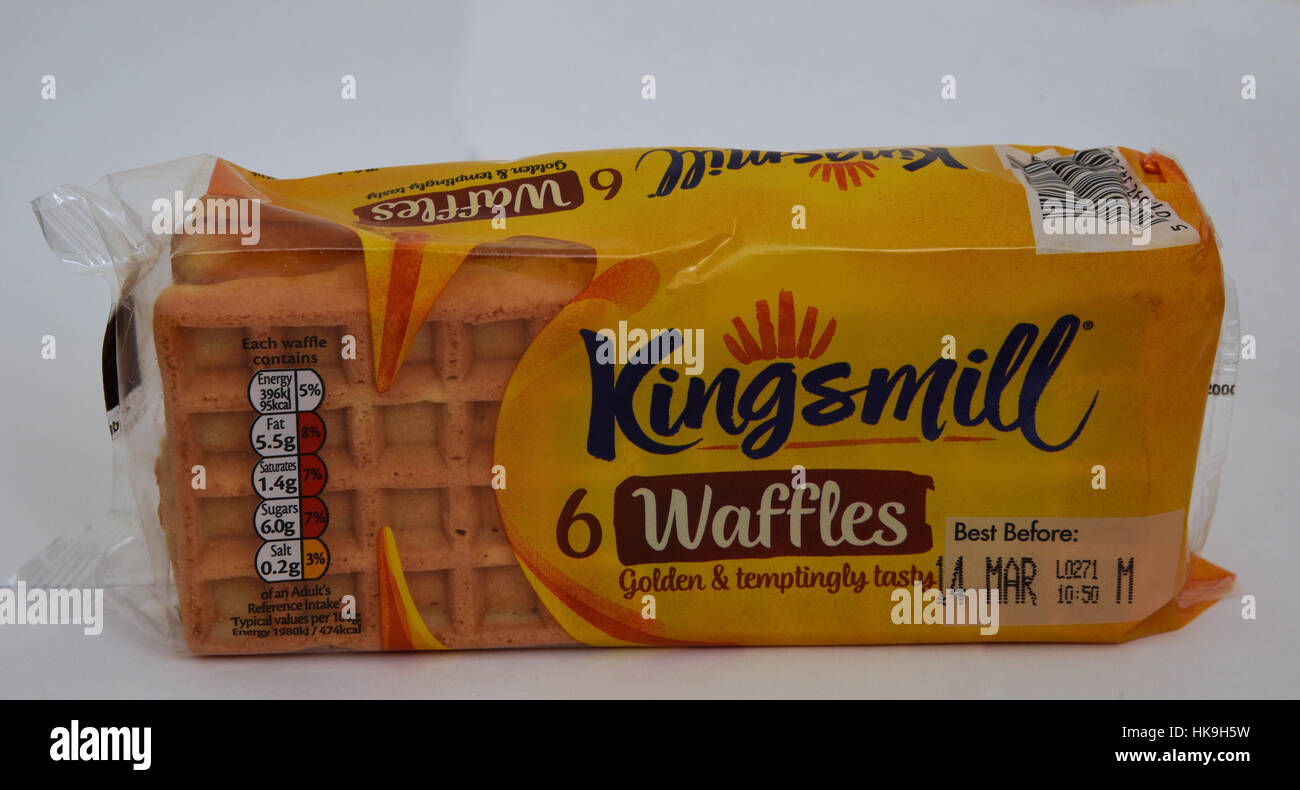 Kingsmill waffles, 6 pack Stock Photo - Alamy