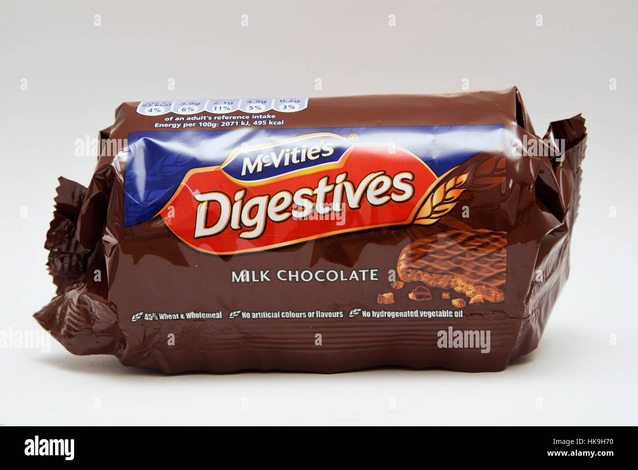 McVities Milk Chocolate Digestives biscuits Stock Photo - Alamy